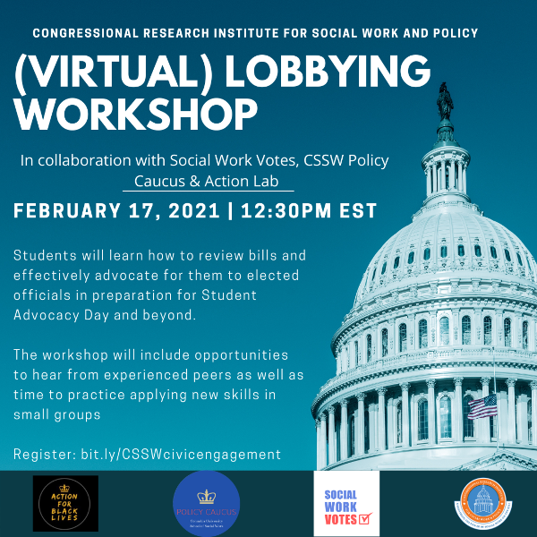 (Virtual) Lobbying Workshop | Social Work Action Lab for Social Justice